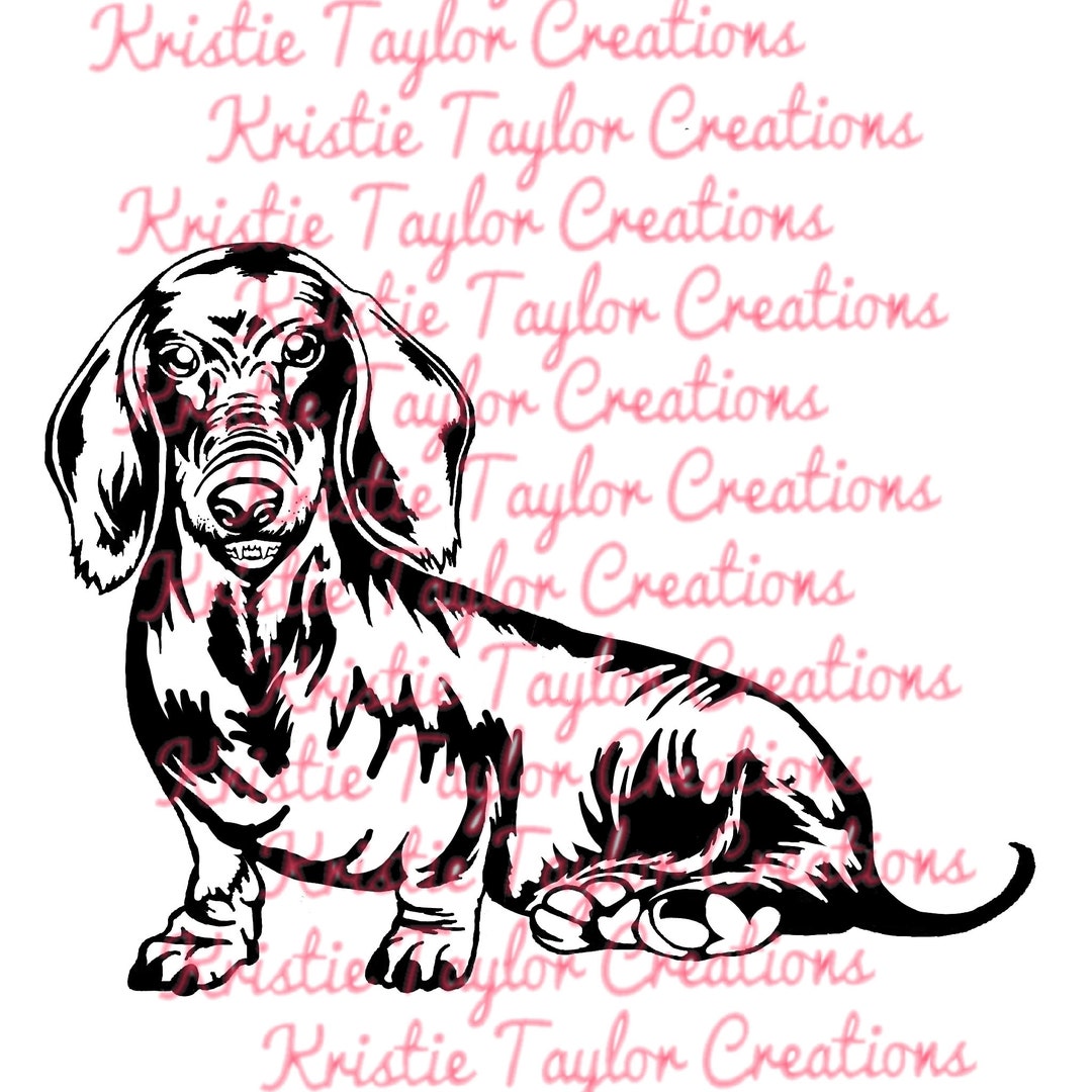 Angry Dachshund Svg - Etsy