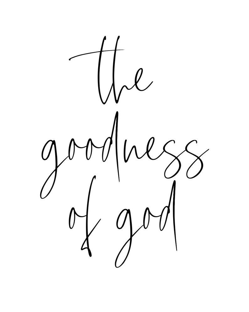 Christian Wall Art Goodness of God Art Worship Song Art - Etsy
