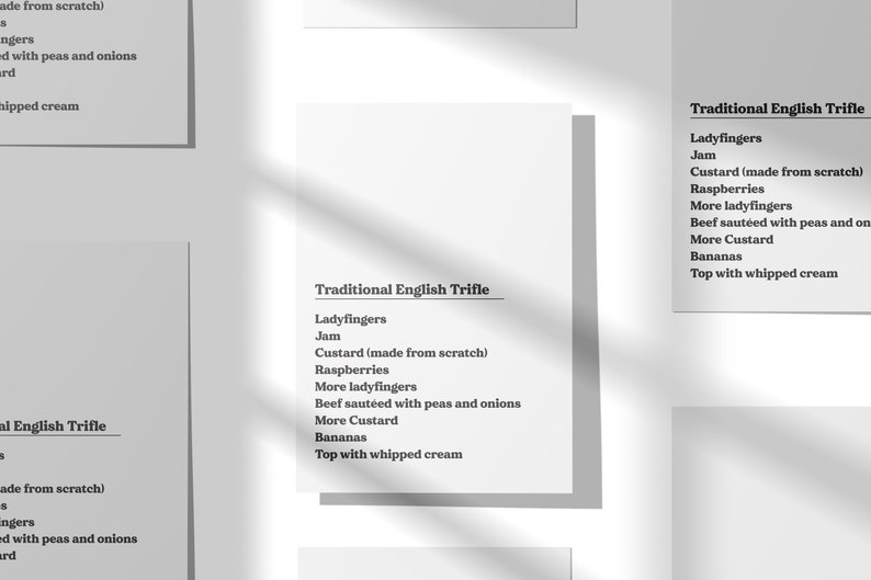 Friends Thanksgiving Poster, Rachels Trifle Recipe, Friends Print - Etsy