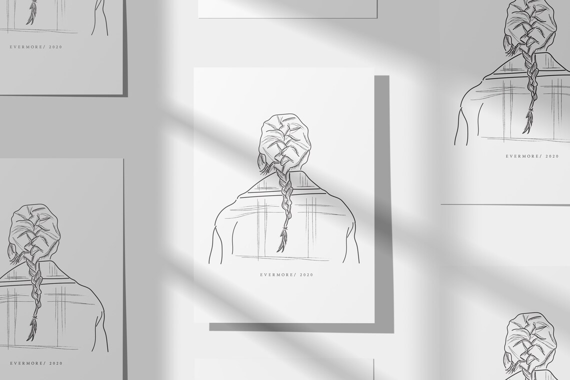 Taylor Swift Inspired Minimalist Print Evermore Printable - Etsy