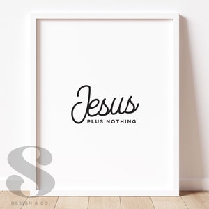 Jesus Printable, Christian Poster, Minimalist Scripture - Etsy