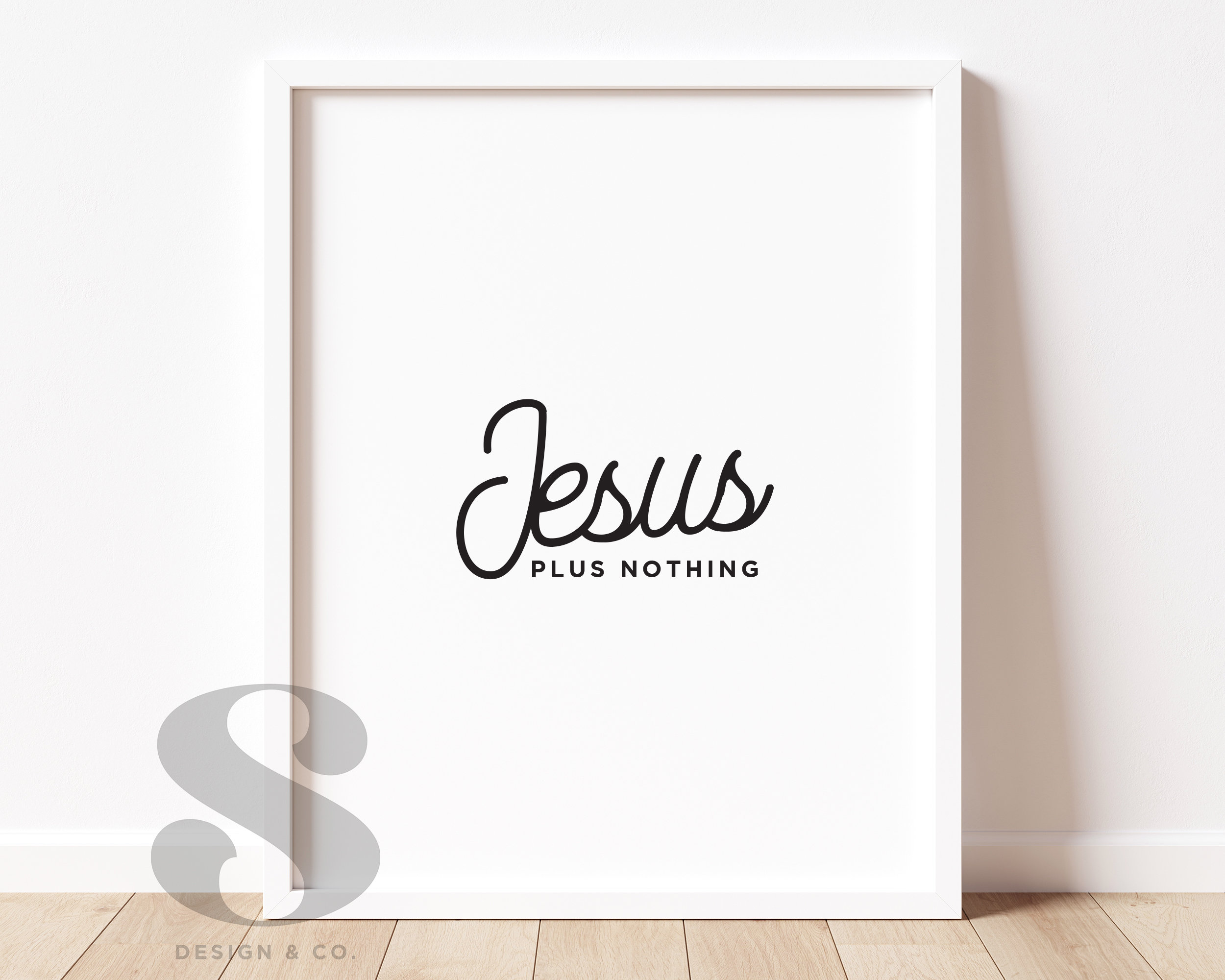Jesus Printable Christian Poster Minimalist Scripture - Etsy