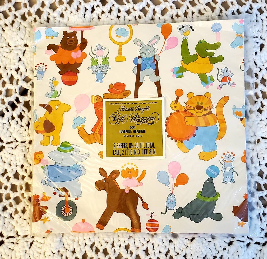 Vintage Circus Design Gift Wrapping Paper - Etsy