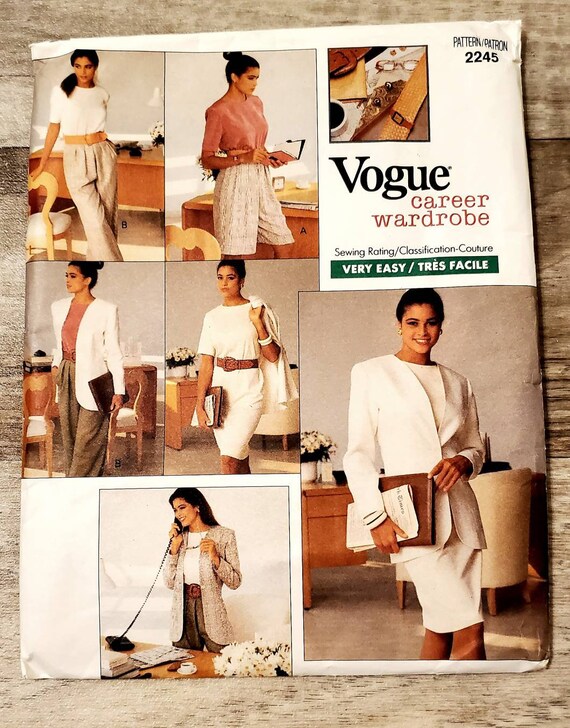 Vintage 1989 Vogue Pattern Uncut Sewing Pattern 7644 … - Gem