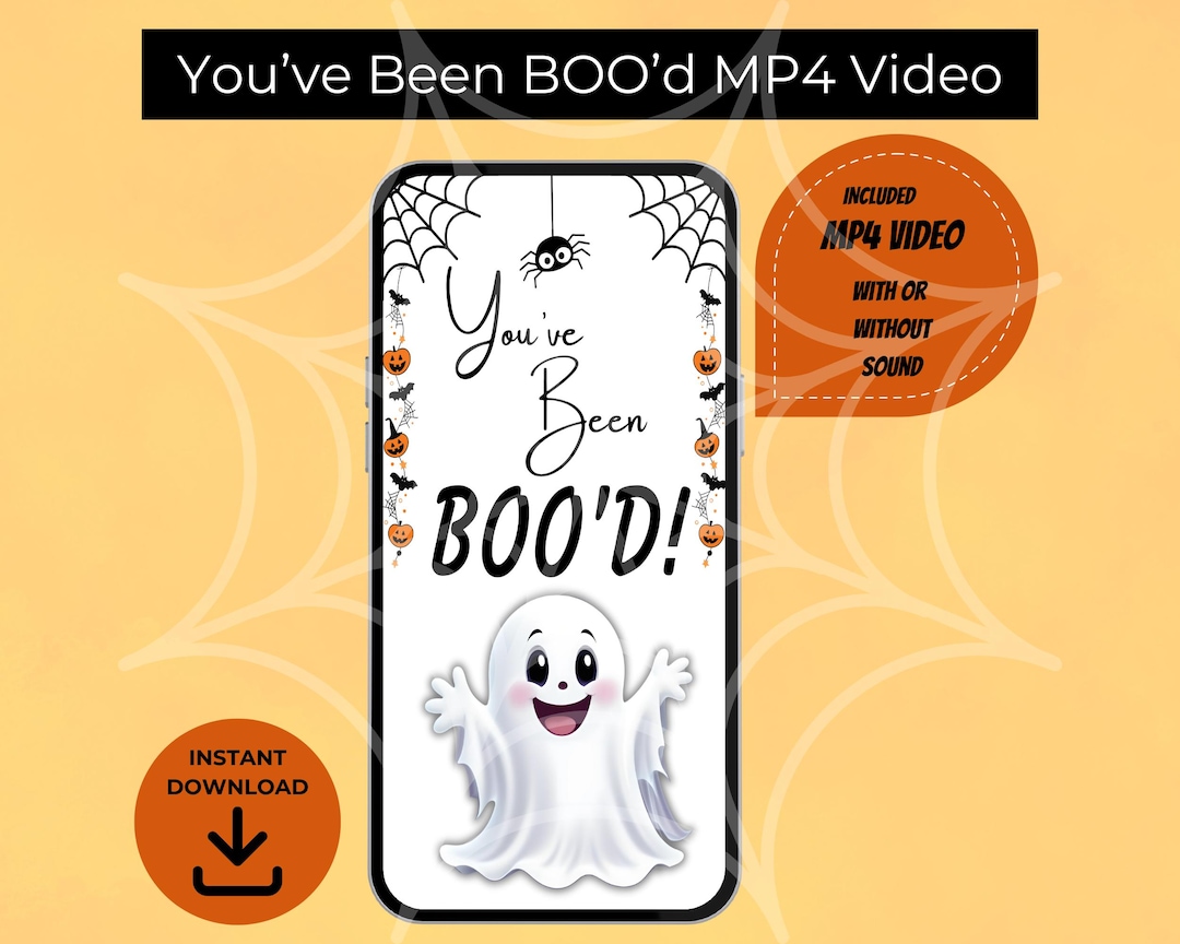 Halloween You've Been Boo'd Animated MP4 Video | Digital Mobile Boo ...