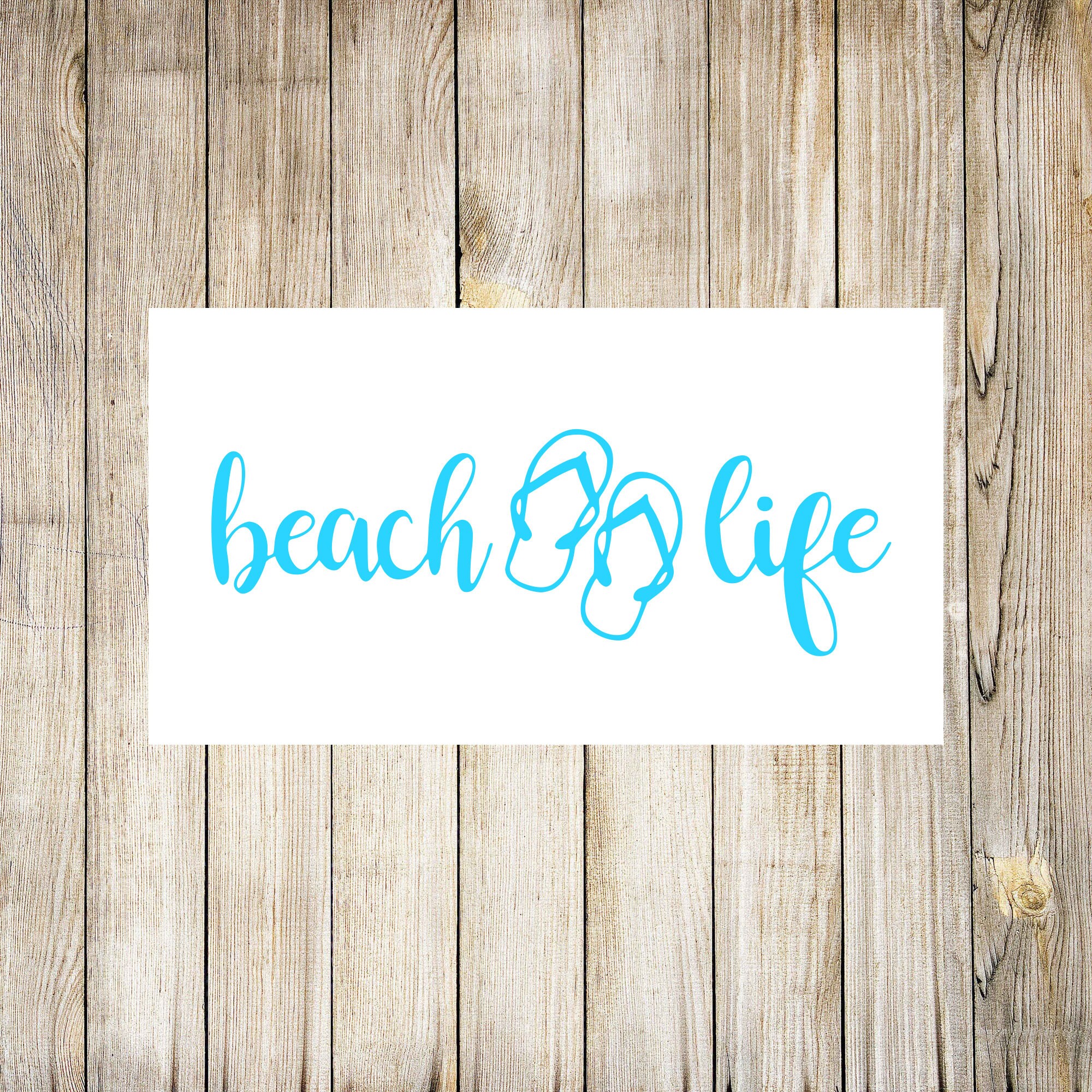Beach Life Decals Vehicle Stickers Car Decal Laptop | Etsy