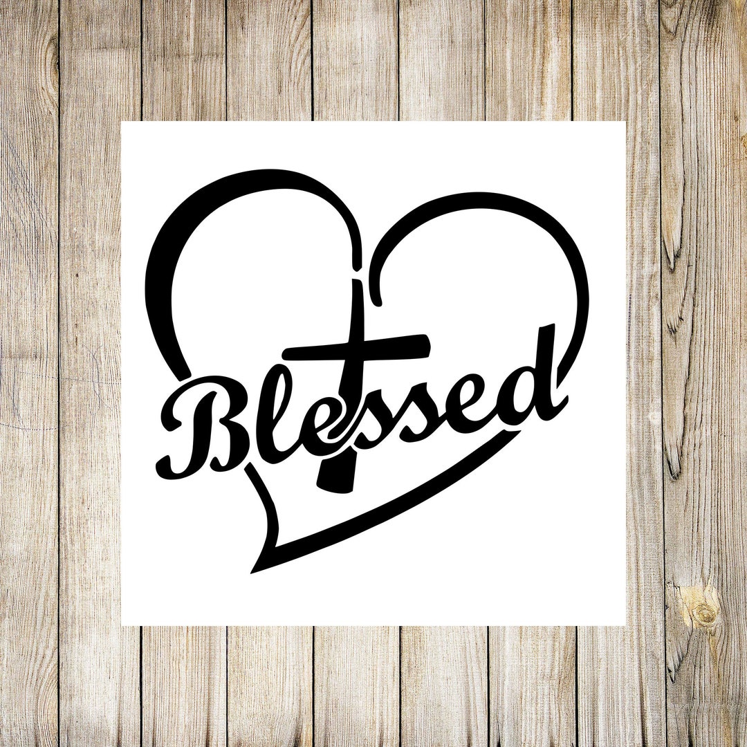 Blessed Cross Car Decal Blessed Cross Sticker Blessed Cross Decal car ...