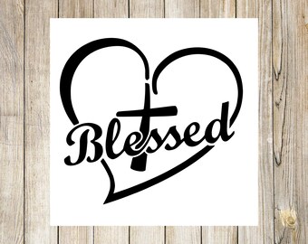 Cross Decal Sticker - Etsy