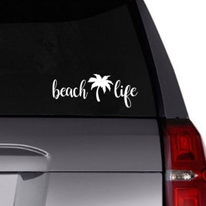 Beach Life Decals - Vehicle Stickers - Car Decal - Laptop Decal - Etsy