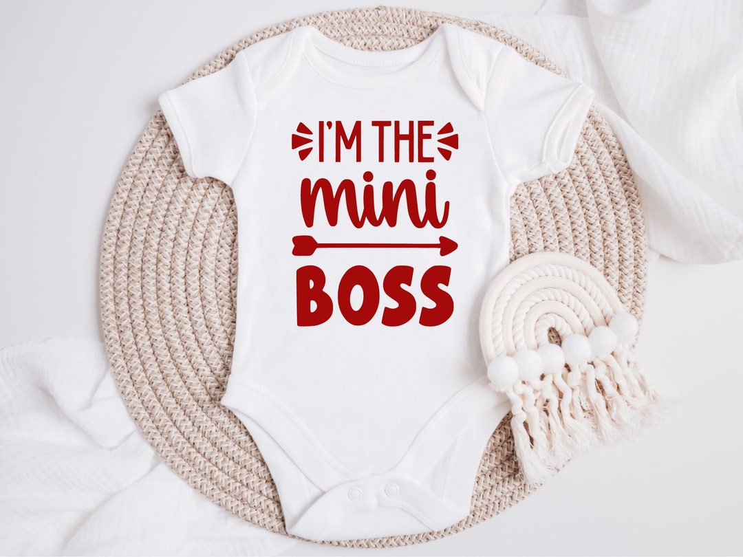 I'm the Mini Boss Baby Onesie® Funny Baby Onesie® - Etsy