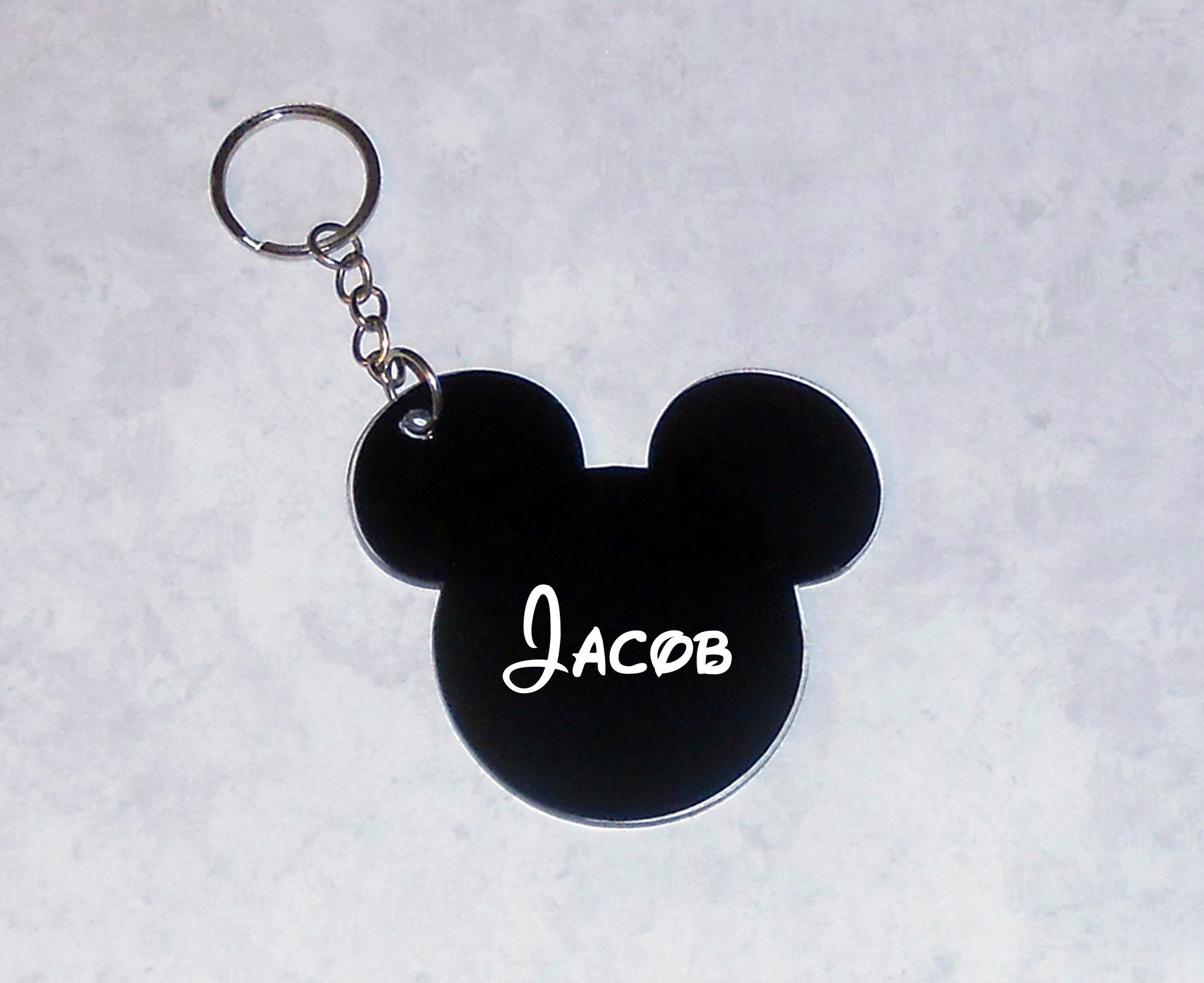 Personalized Mickey Mouse Inspired Keychain Personalized | Etsy