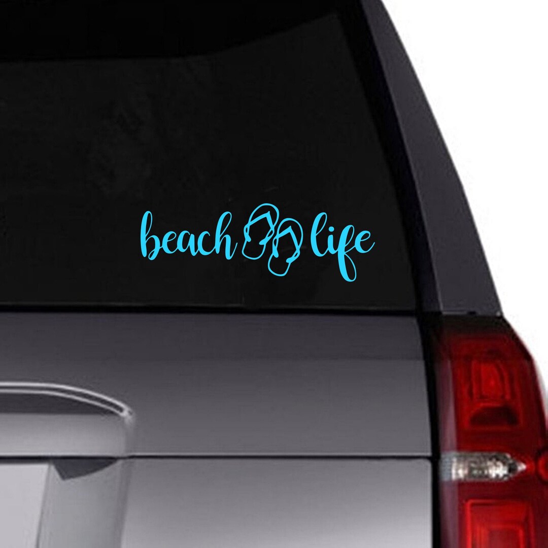Beach Life Decals - Vehicle Stickers - Car Decal - Laptop Decal - Etsy