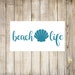 Beach Life Decals Vehicle Stickers Car Decal Laptop - Etsy