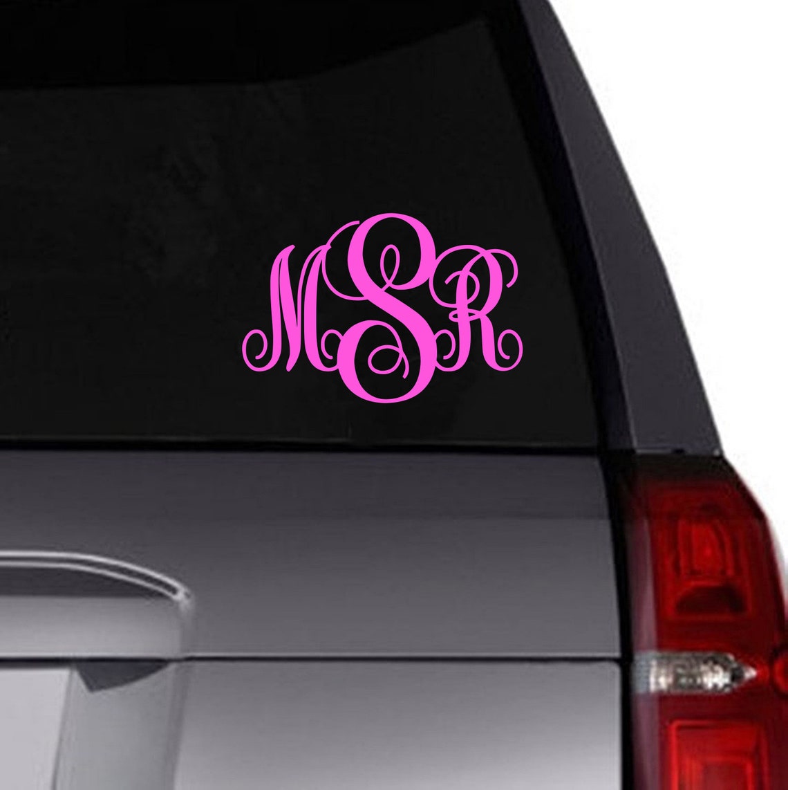 Monogram Decal Monogram Car Decal Monogram Sticker | Etsy