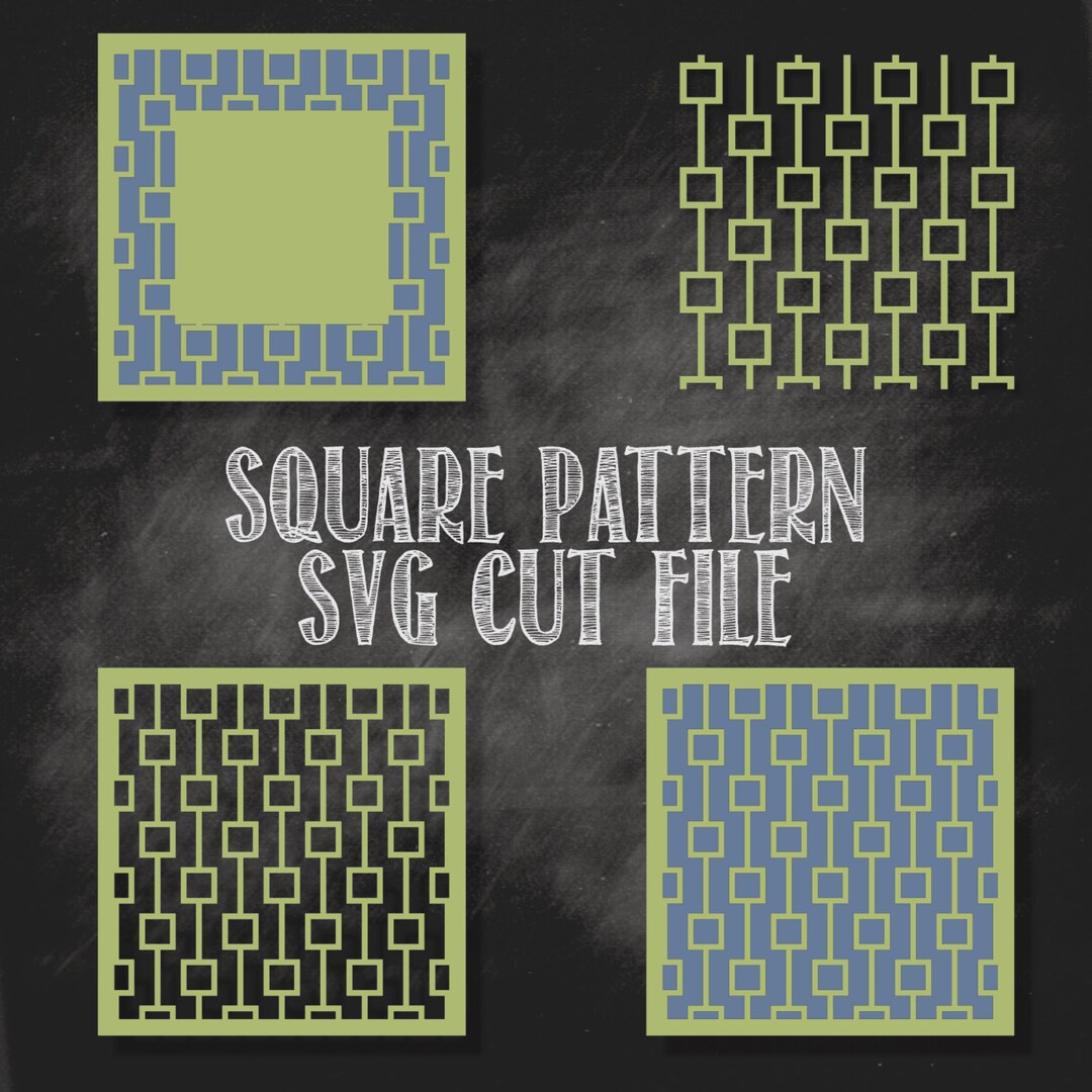 Square Pattern SVG Cut File Personal Use Only - Etsy