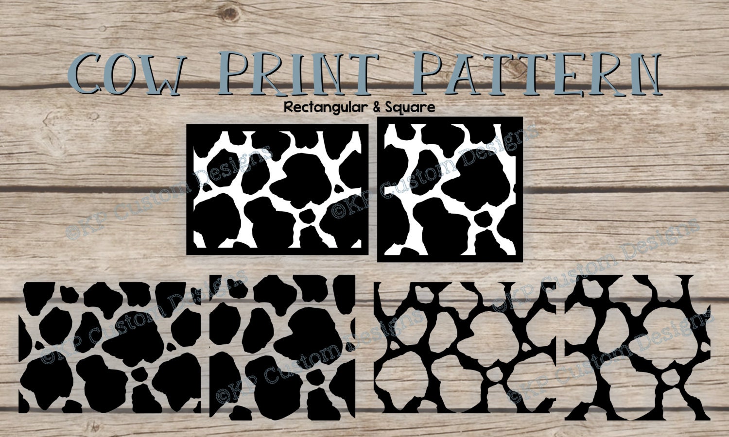 Cow Print Pattern Cut File SVG Personal Use Only - Etsy
