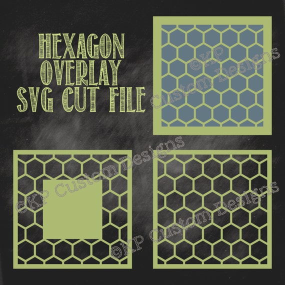 Hexagon Pattern Overlays SVG Cut File Personal Use Only | Etsy