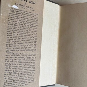 Native Son by Richard Wright First Edition Hardcopy Harper 1940 - Etsy