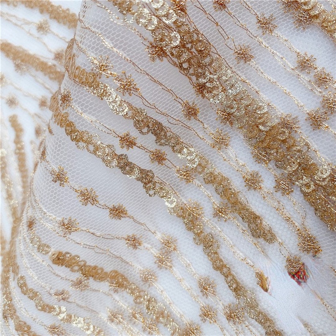 Color Sprinkled Gold Sheet Tangled Oblique Texture Fabric - Etsy
