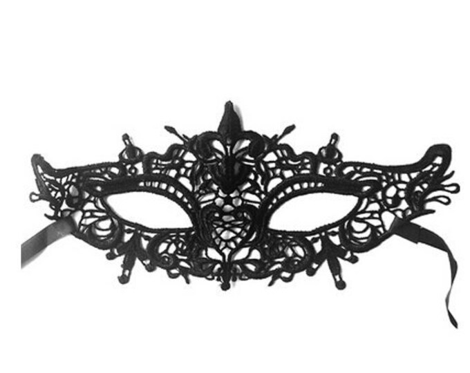 Black Lace Mask Lace Queen Mask Masquerade Mask Sexy Lingerie Mask ...