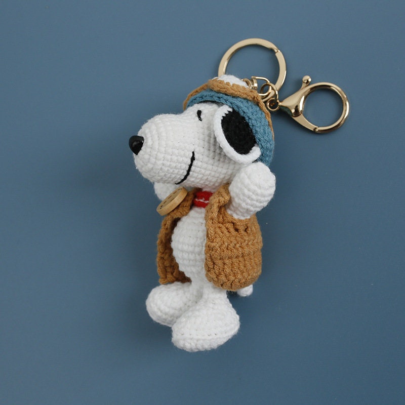 Snoopy Keychain - Etsy