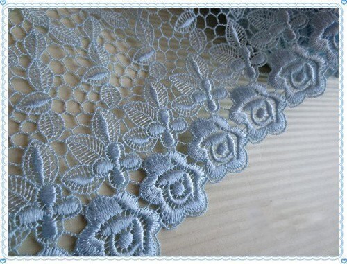 Blue Hollow Lace Trim Embroidered Lace Embroidery Lace Cute - Etsy