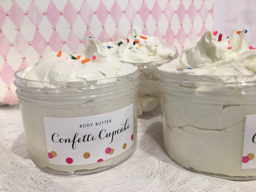 Cupcake Scented Body Butter, Whipped Shea Skin Care, Bakery Scented ...