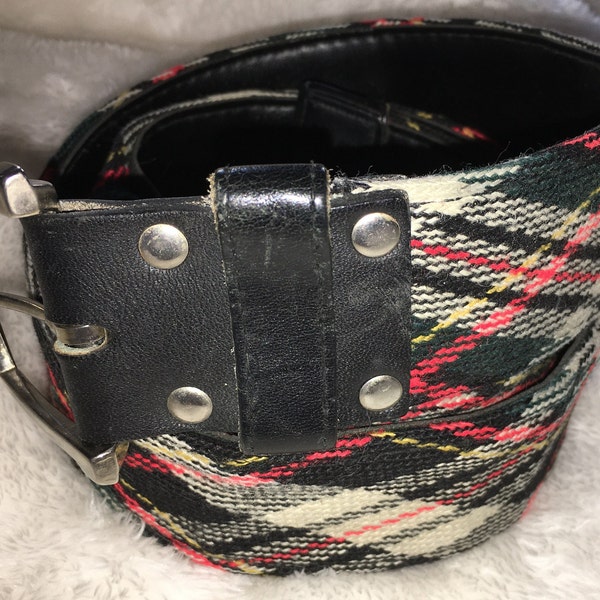 Plaid Belt - Etsy