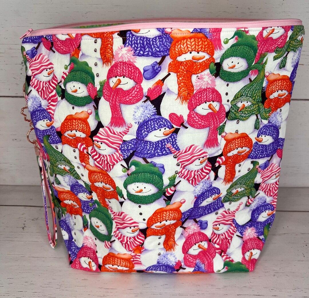 Snowmen Project Bag - Etsy