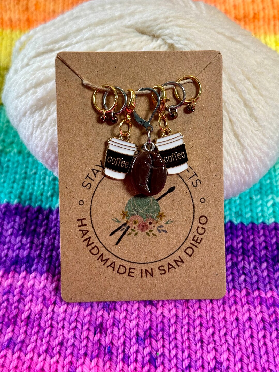 Coffee Stitch Marker Set - Etsy
