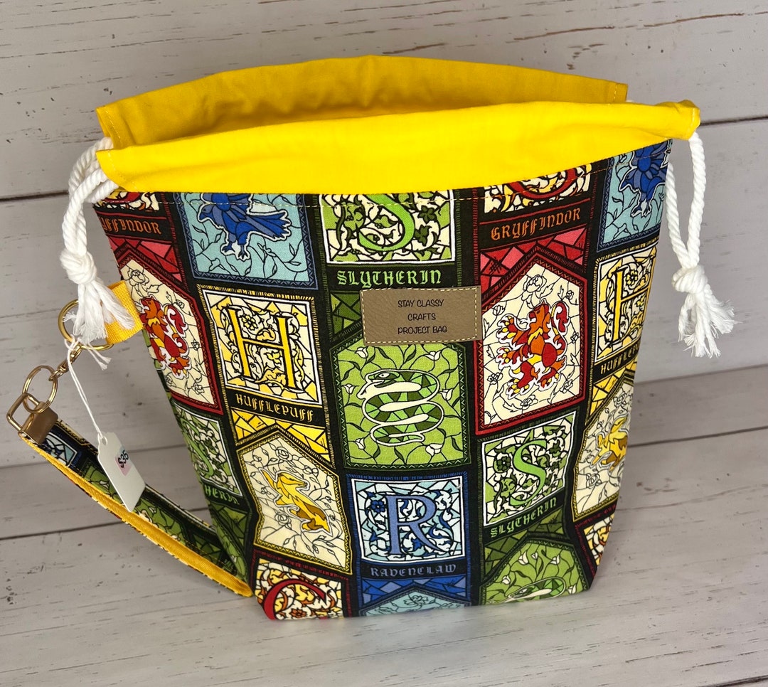 HP Stain Glass Yellow Project Bag - Etsy