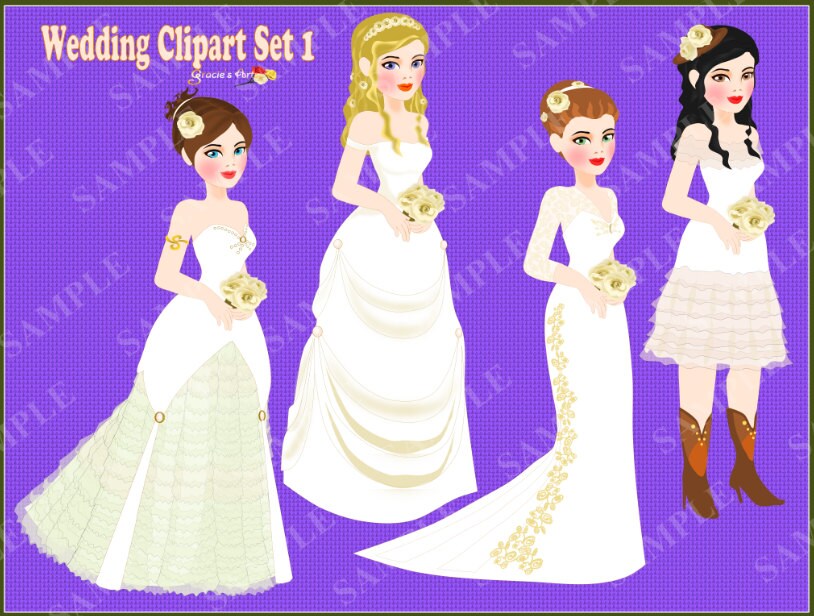 Wedding Clipart Set - Etsy
