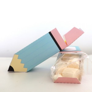 Printable Pencil Box Template | Teacher or Classmate Gift | Cardstock ...