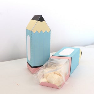 Printable Pencil Box Template | Teacher or Classmate Gift | Cardstock ...