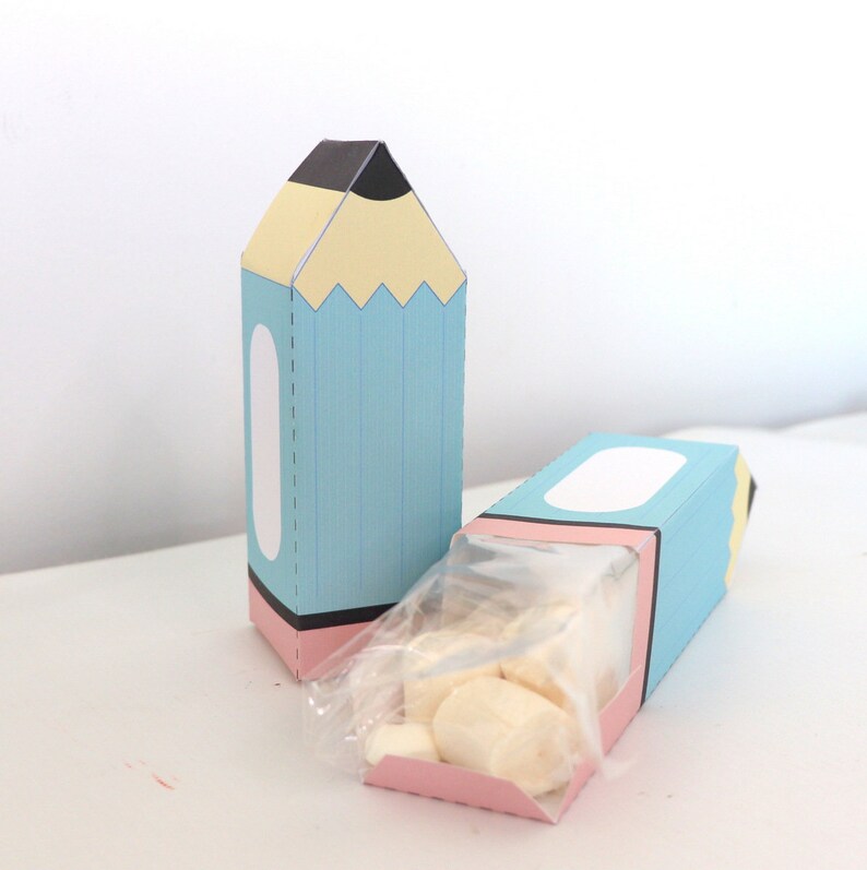 Printable Pencil Box Template Teacher or Classmate Gift - Etsy