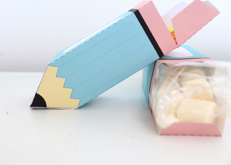 Printable Pencil Box Template Teacher or Classmate Gift - Etsy