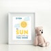 Summer Sunshine Kids Wall Art Poster Printable Positive Mindset Shine ...
