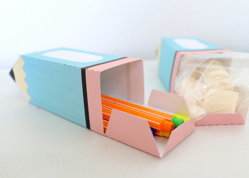 Printable Pencil Box Template Teacher or Classmate Gift - Etsy