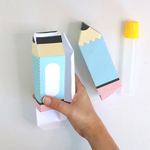 Printable Pencil Box Template | Teacher or Classmate Gift | Cardstock ...