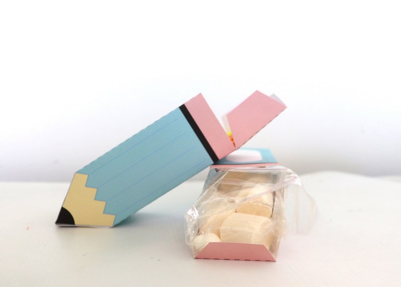 Printable Pencil Box Template Teacher or Classmate Gift - Etsy