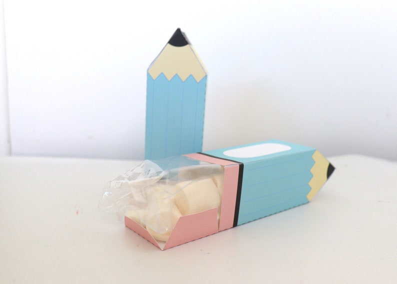 Printable Pencil Box Template Teacher or Classmate Gift - Etsy