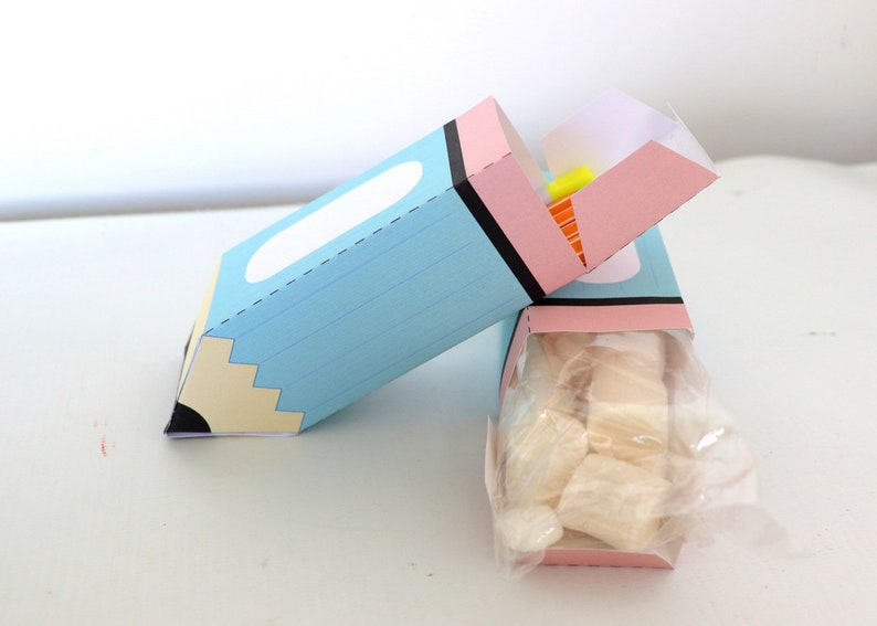 Printable Pencil Box Template Teacher or Classmate Gift - Etsy