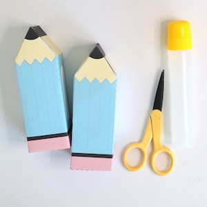 Printable Pencil Box Template | Teacher or Classmate Gift | Cardstock ...