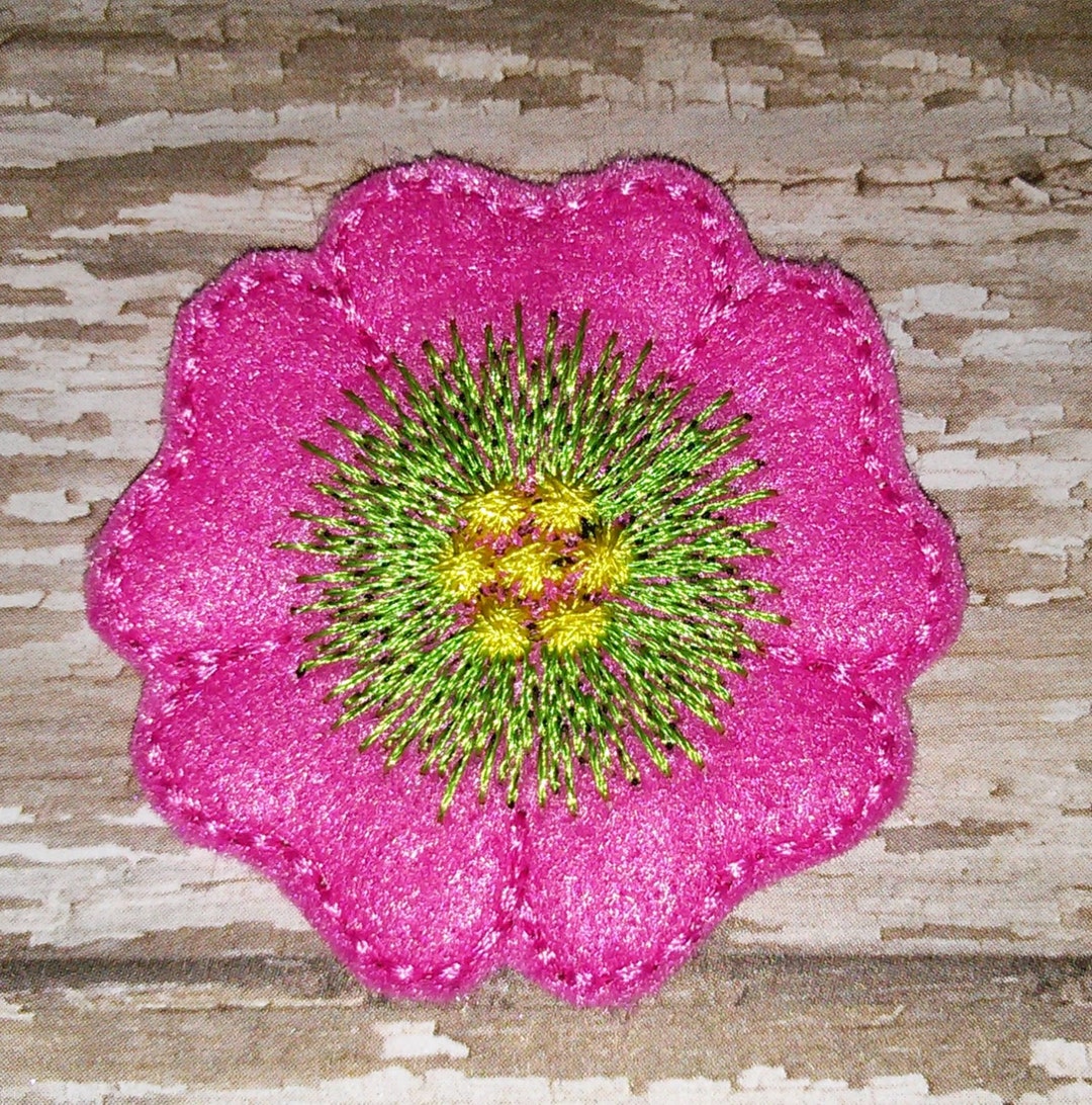Set of 4 Hawaiian Hibiscus Flower Feltie Felt Embellishment Bow ...