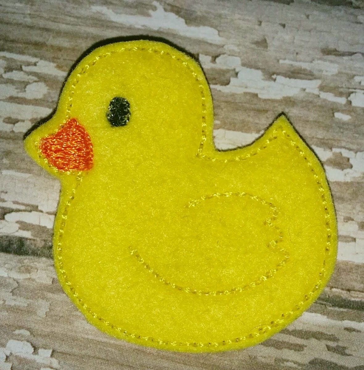 Set of 4 Rubber Duck Ducky Bath Feltie Felt Embellishment Hair | Etsy