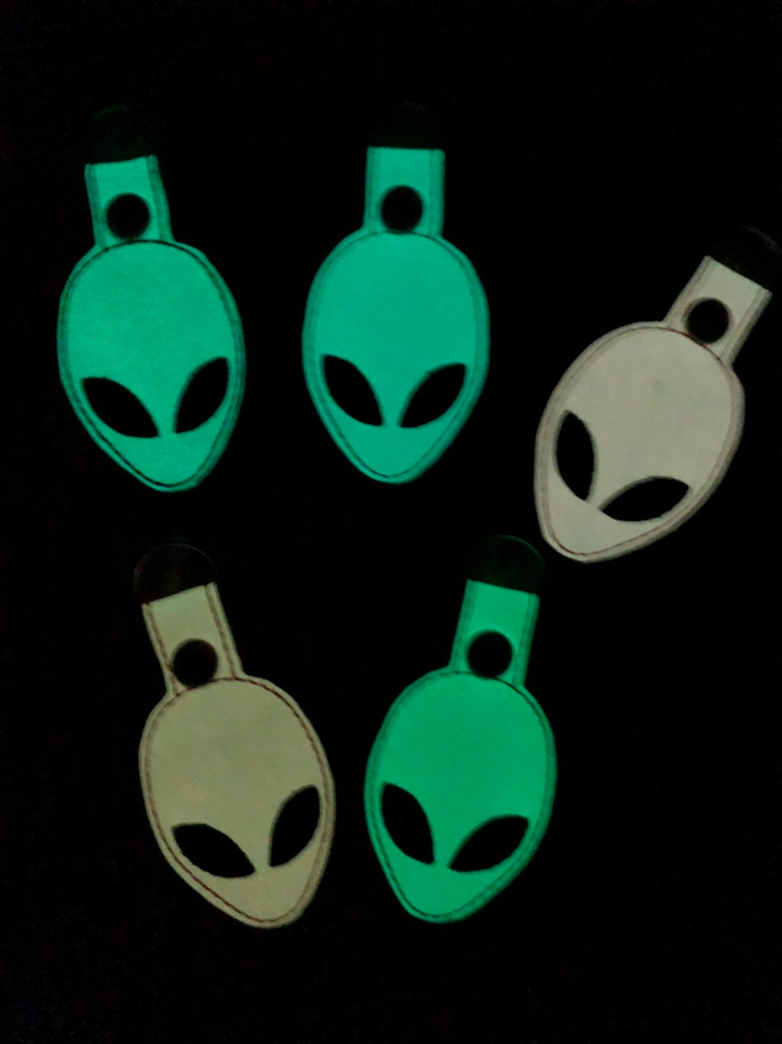 Alien Keyfob Keychain Key Chain Glow in the Dark Area 51 | Etsy