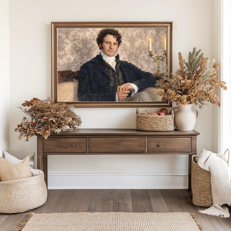 Mr. Darcy Art Print Pride and Prejudice Watercolor Painting Jane Austen ...