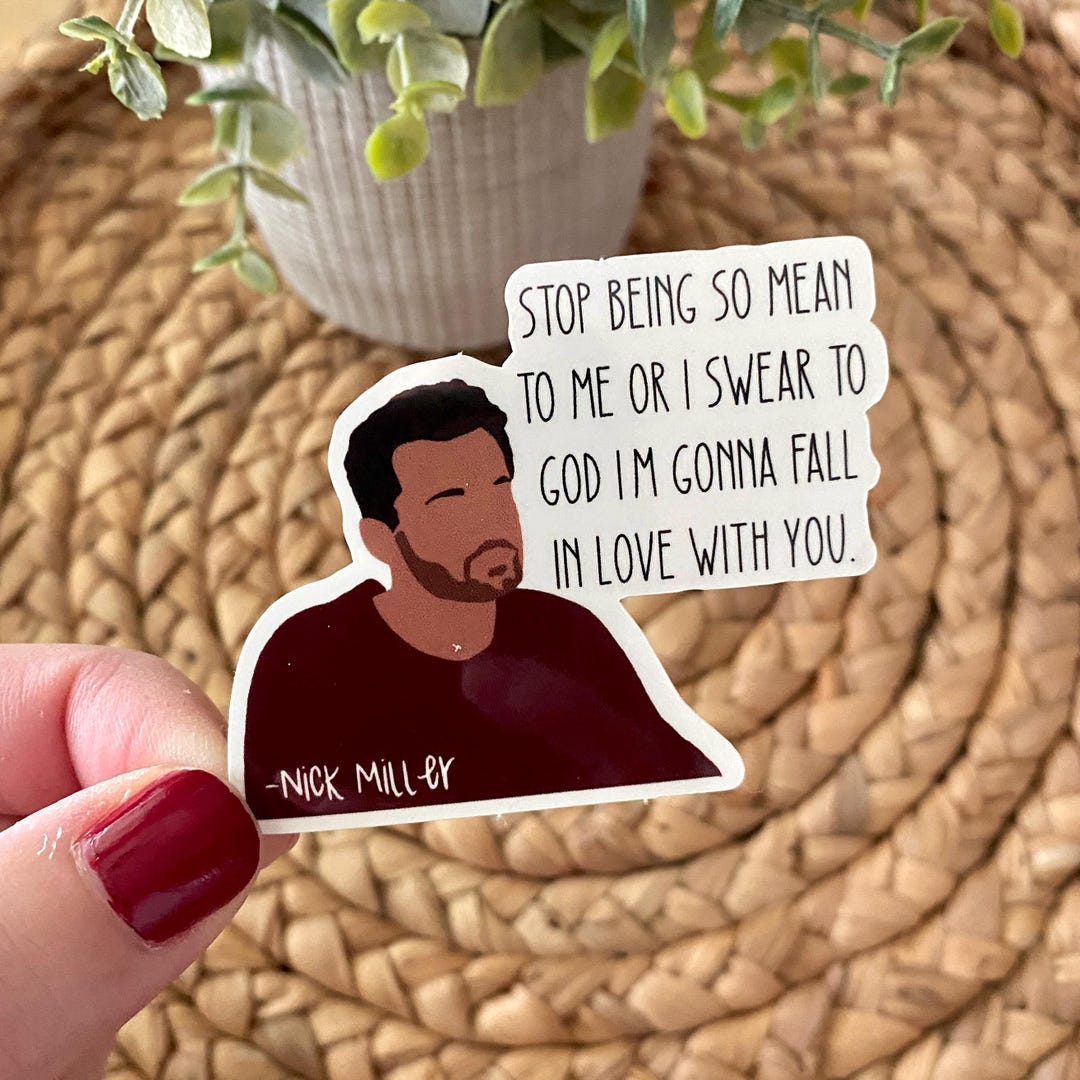 New Girl TV Show Die Cut Sticker Vinyl Funny Nick Miller Quote Decal ...