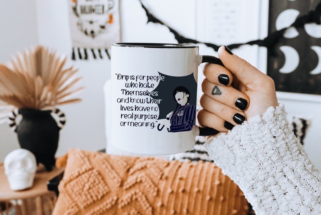 Wednesday Adams Drip Coffee Mug - Etsy