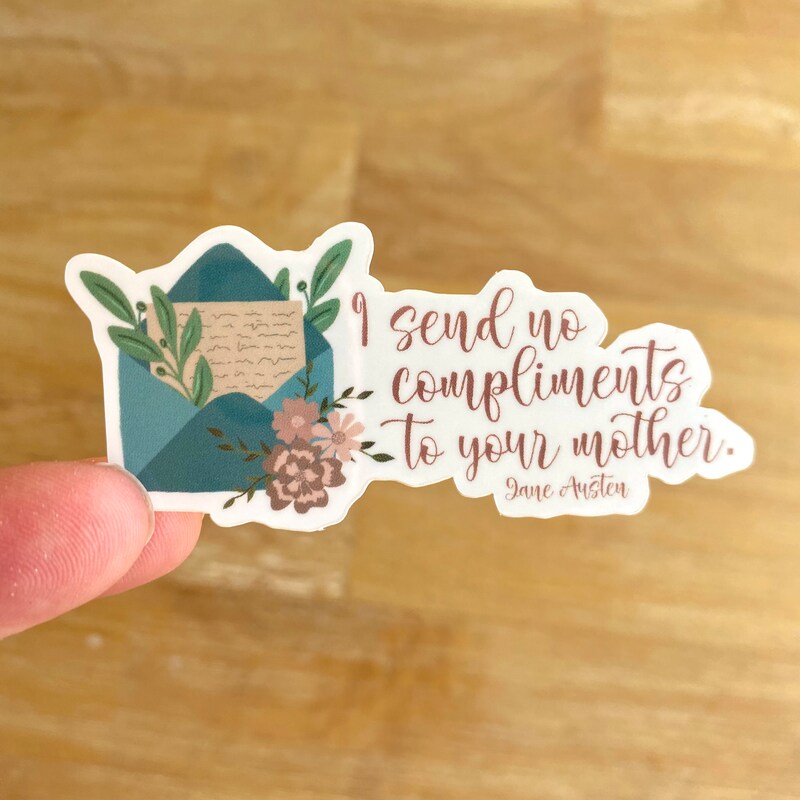 Jane Austen Sticker - Etsy
